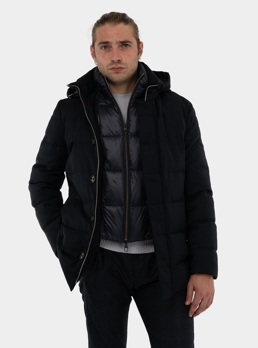 MONTECORE Giubotto imbottito Blu Giubbotto Uomo Uomo Blu – Opposti Boutique